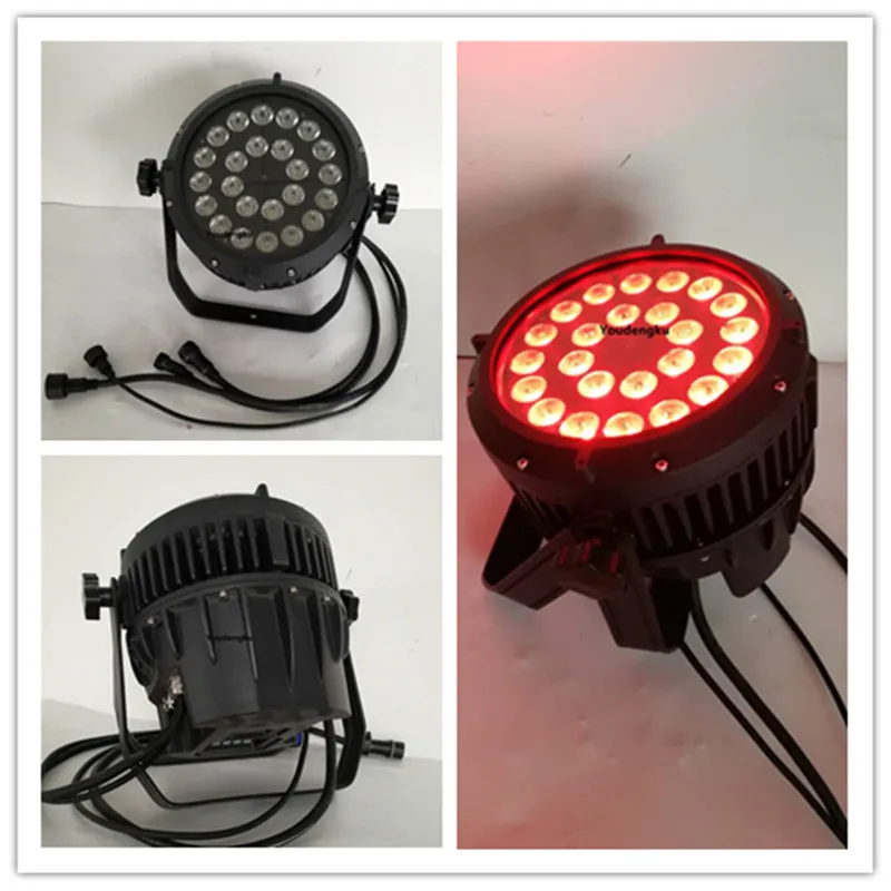10 pieces par led dmx ip65 lighting fixture 24*10w 4in1 dmx512 ...