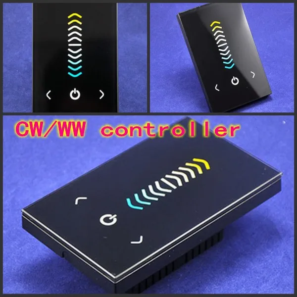 DC12 24V Dual white CT Color Temperature led controller CW/WW touch ...
