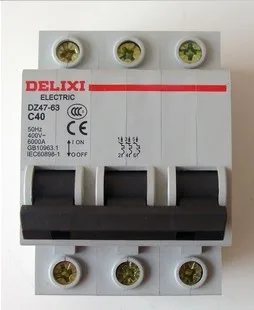 Delixi DZ47 63 3PC10A air switch circuit breaker household lighting circuit breaker-in Circuit ...