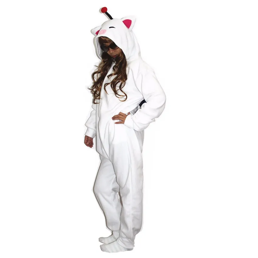 Adults Kigurumi Cosplay Costume Women MOG Moogle Onesies Men Pajamas ...