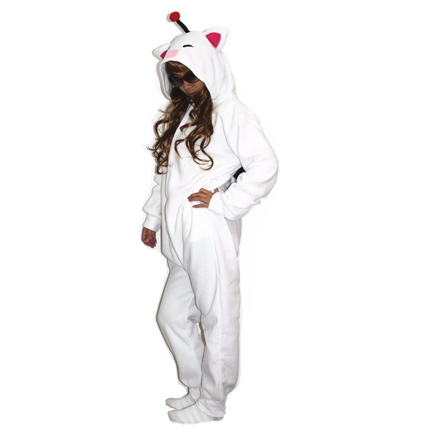 Adults Kigurumi Cosplay Costume Women Mog Moogle Onesies Men Pajamas ...