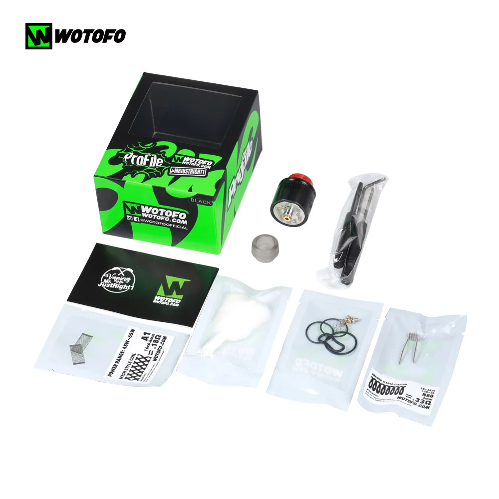 Original Wotofo Profile RDA Atomizer Vape Tank Vaporizer Rebuilding ...