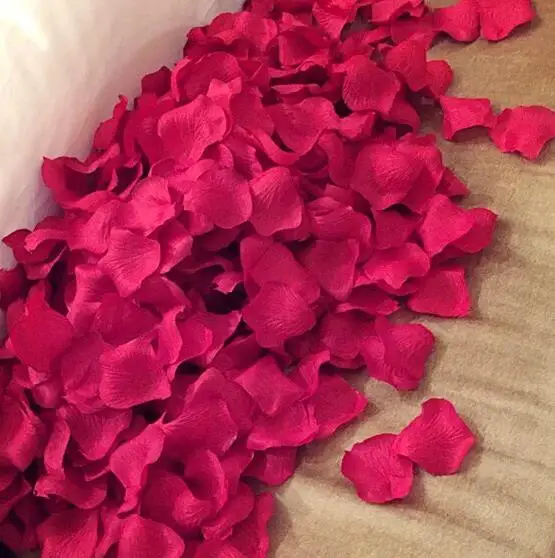 2000pcs Atificial Polyester Wedding Rose Petals patal decoration ...