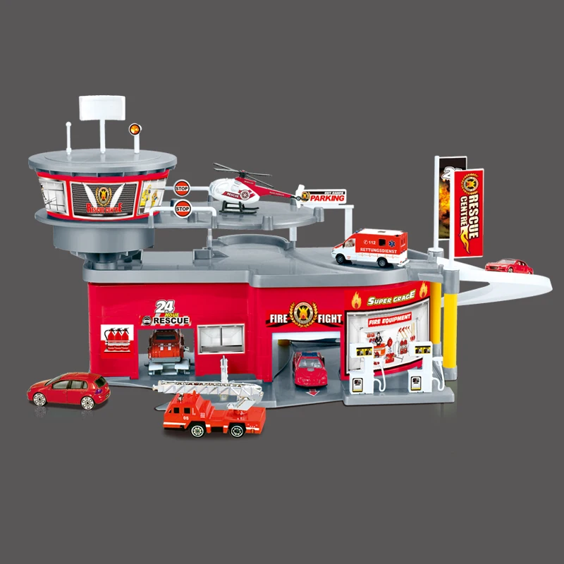 3D Puzzles Kids Fire Fighting Truck Model Educational Toys For Children ...