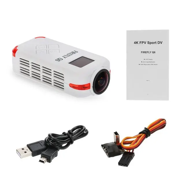 Hawkeye Firefly Q6 4K HD FPV Aerial Camcorder Novatek 120 Wide Angle 90 distortionless Camera for QAV210 Fpv RC Racing Drone