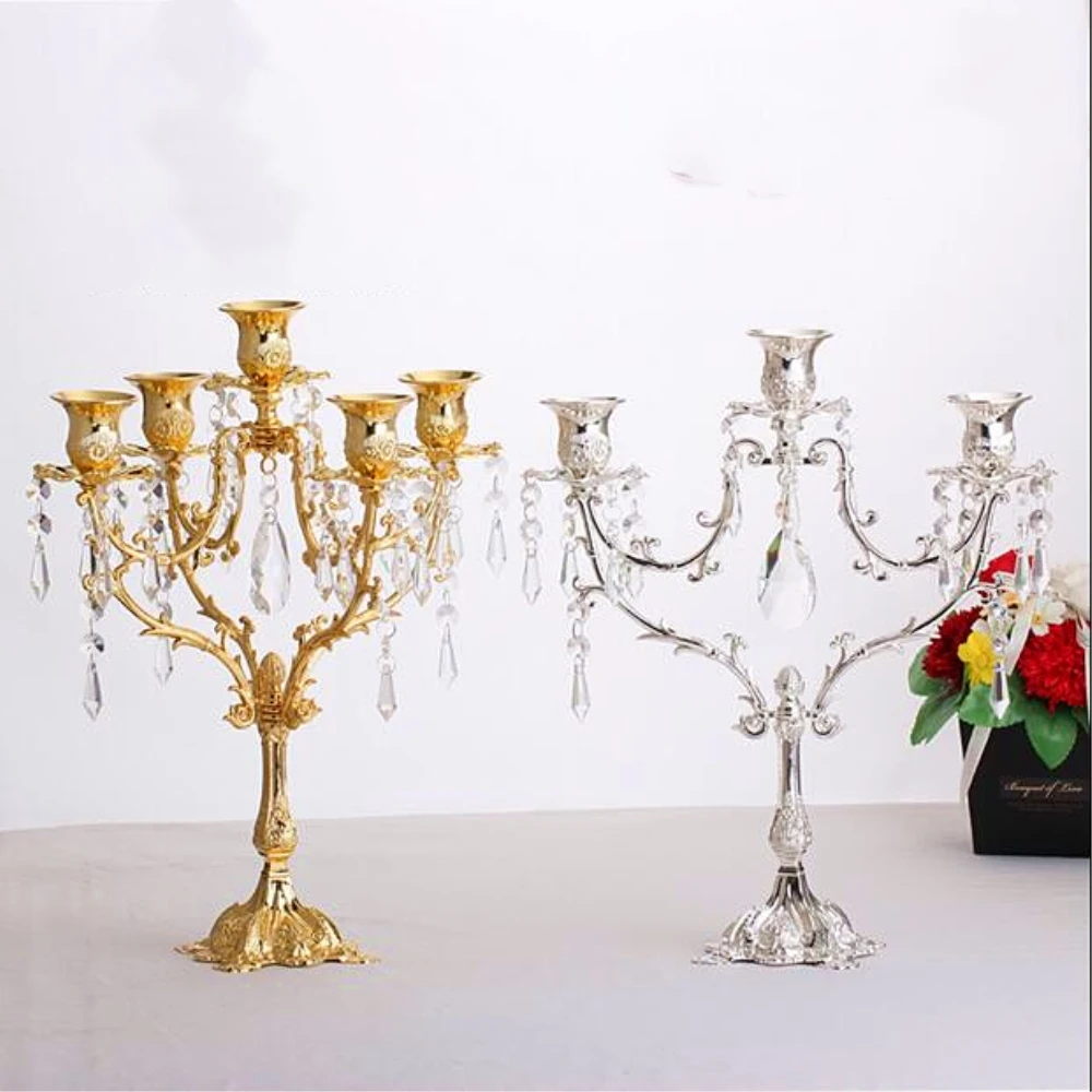 European Style Candle Holders Candelabra Romantic Candlelight Dinner ...