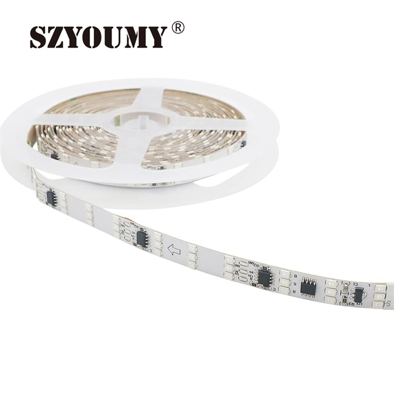 Best SZYOUMY Dream Color Led Strip SMD 2835 180 Leds M 1903 IC RGB 256 ...