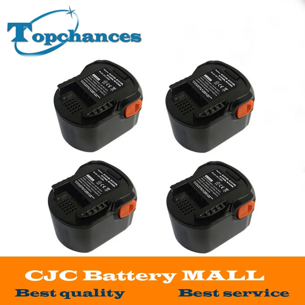 4PCS High Quality Power Tool Battery 12V 2000mAh Ni CD For AEG B1214G ...