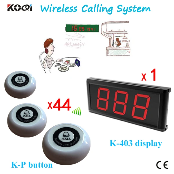 Restaurant Call System For Counter Bar Display Board and Waitress ...
