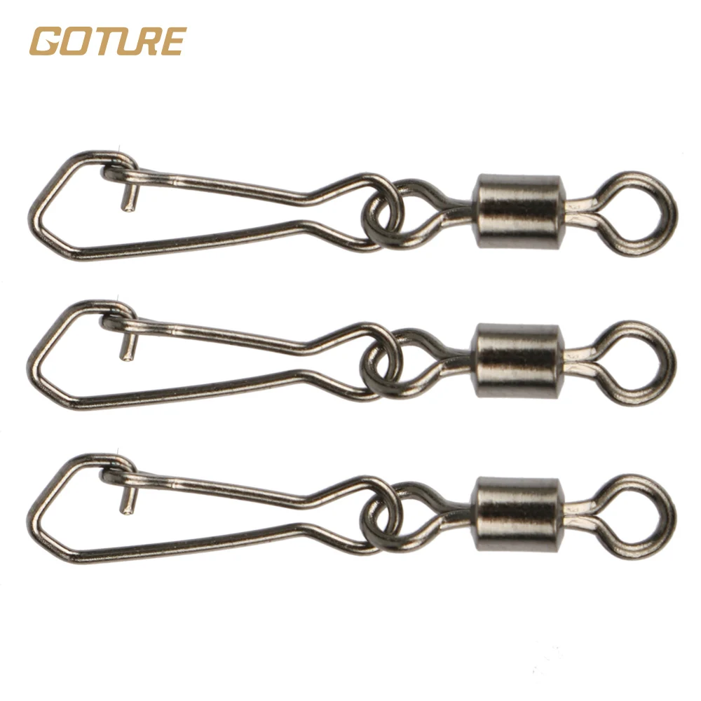 Goture Rolling Fishing Swivel With Fishing Snap Fishing Hook Fishhooks ...