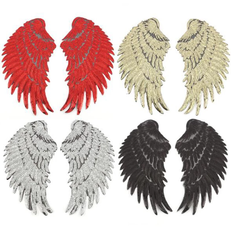Sequins Patch DIY Angel Wings Patches For Kids Clothes Iron on ...