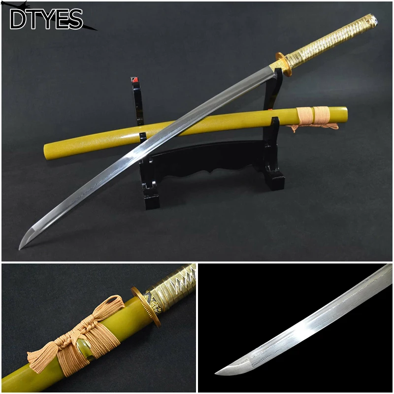 Real Katana Swords Pattern Steel Samurai Sword Handmade Katana Alloy ...
