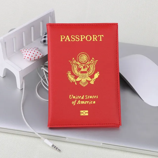 Travel Cute USA Passport Cover Women Pink USA Passport Holder American ...