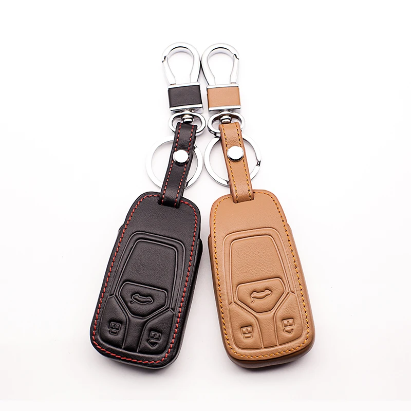 High Quality Genuine Leather Keys Case Wrenches Shell Keys Cover For