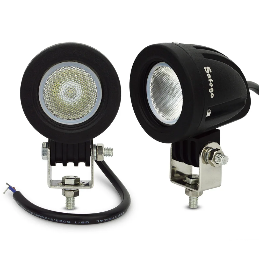 2pcs Led Driving Light 10w Led Work Lamp Off Road 10w Led Work Light 12v Led Tractor Motorcycle 