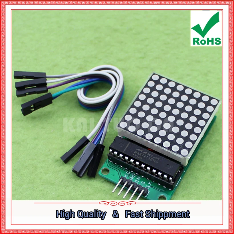 Finished Product Control Module MAX7219 Dot Matrix Module Single Chip ...