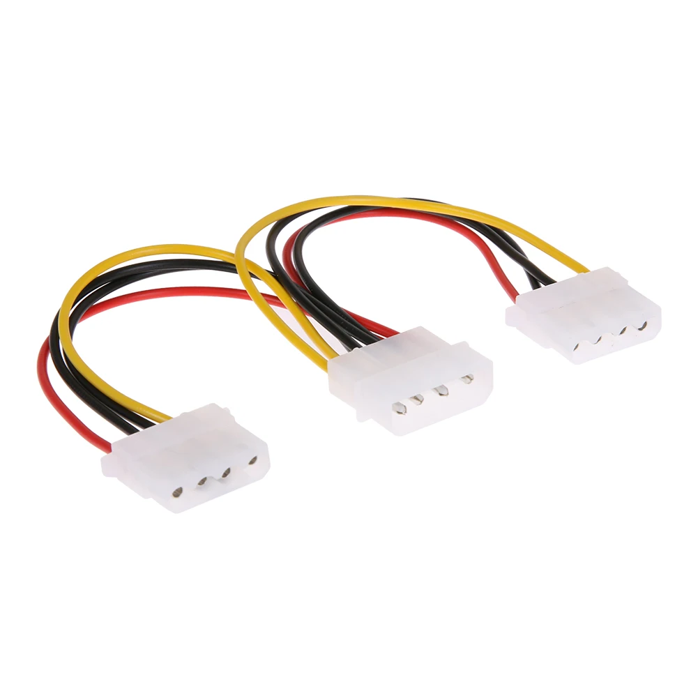 5pcslot Hard Disk Hdd Power Extension Cable 4pin Power Converter Adapter 4pin Splitter Cable