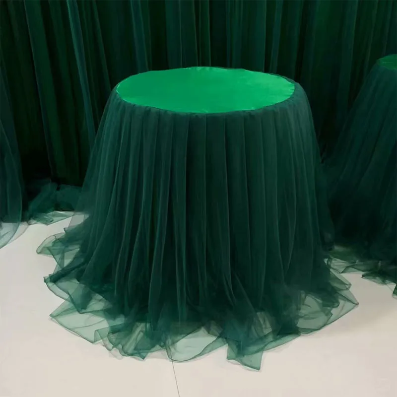 Dearest wedding cocktail table skirt bar decoration for event table ...