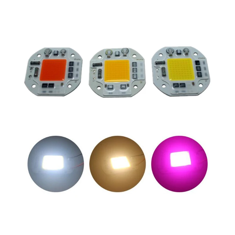 LED COB chip AC220V 110V 20W 30W 50W cool white warm full spectrum ...