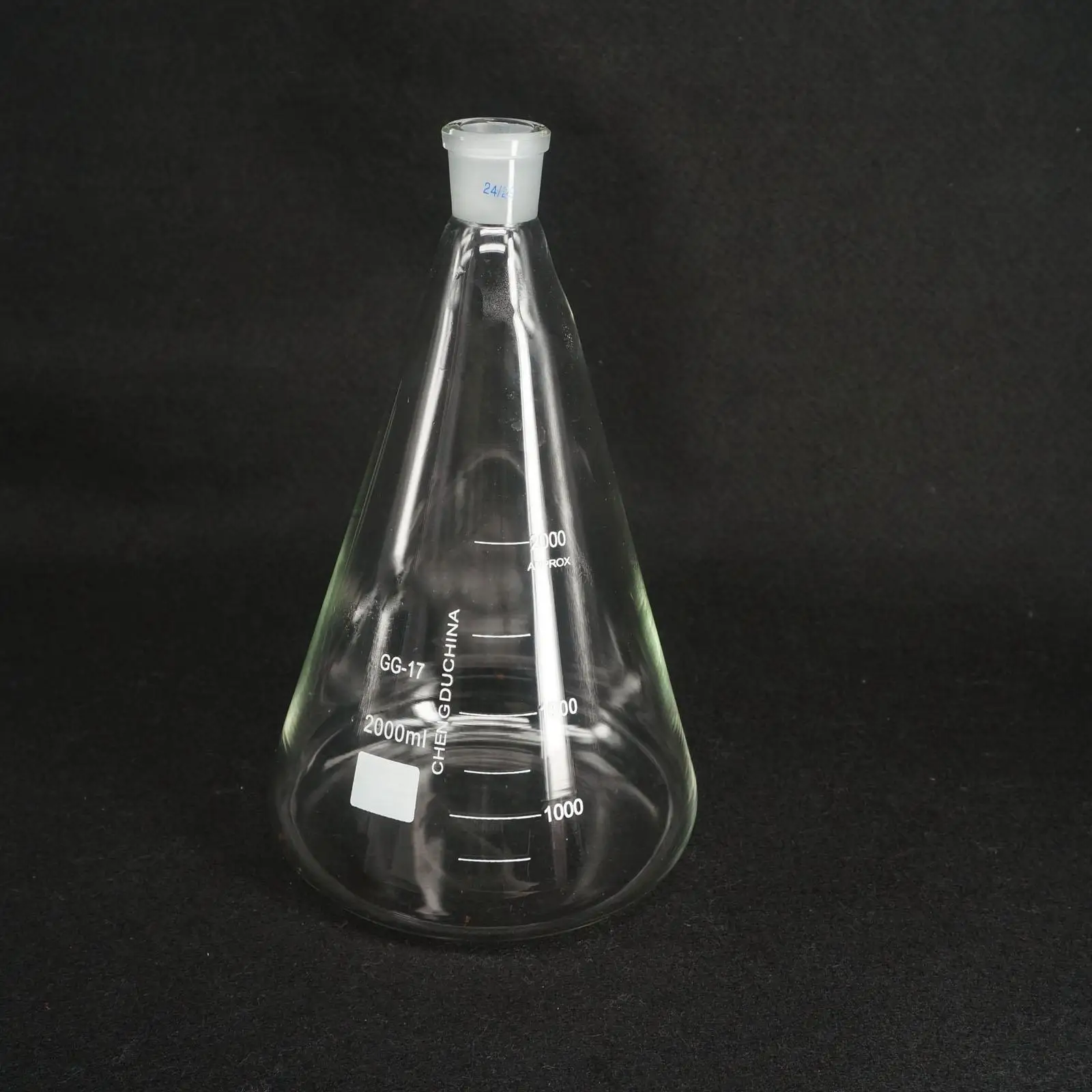 2000ml Quickfit 24 29 Joint Lab Conical Flask Erlenmeyer Boro Glass