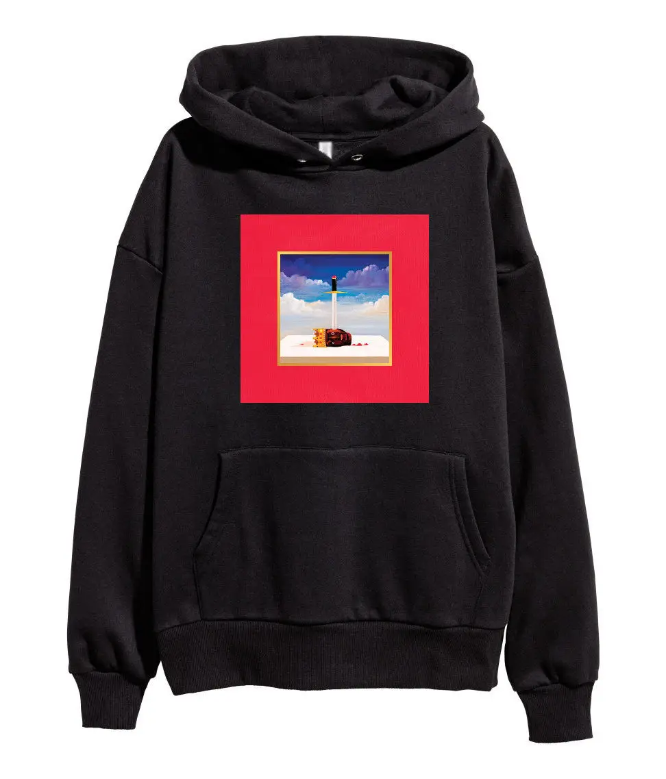 Kanye West My Beautiful Dark Twisted Fantasy Hoodie Hip Hop Rap ye ...