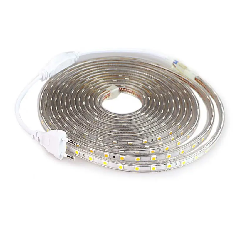 LED Strip SMD 5050 220V Waterproof Flexible LED Light Tape 220V Lamp ...