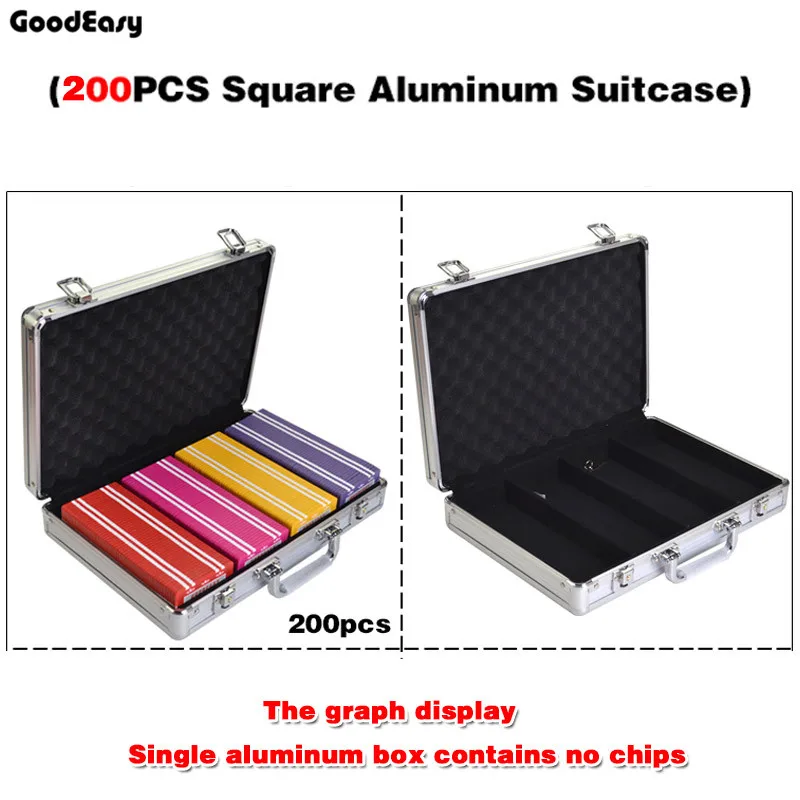 200PCS Capacity SQUARE Chips Suitcase Chip Container Chip Case/Box ...