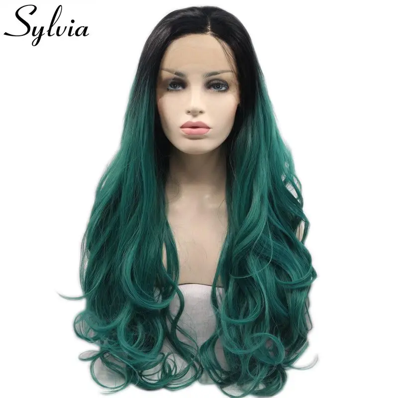 Sylvia Peruca Lace Front Com Ombré, Peruca De Cabelo Sintético Ondulado ...