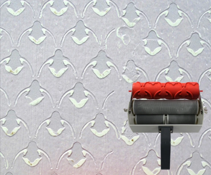 Rouleau à motifs en caoutchouc pour décoration murale, 7 pouces, no.083 ...