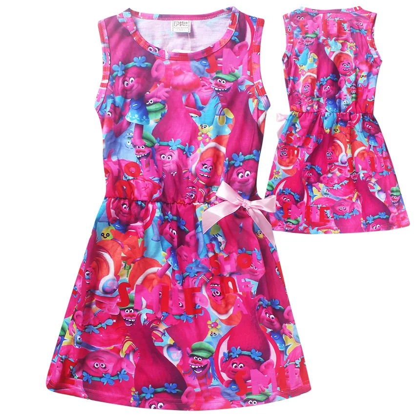 Children Cartoon Dress Girls Cartoon Dress Size 110 120 130 One Lot Can ...