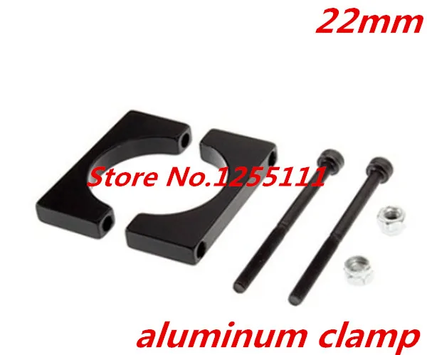 4 sets 22mm CNC Black Aluminum Arm Clamp Tube Mount For DIY Quadcopter ...