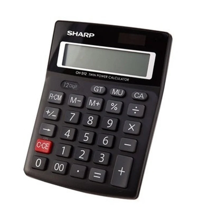 Sharp Солнечный компьютерный CH-312 маленький офис учета бизнес-калькулятор купить в OCHA.RU