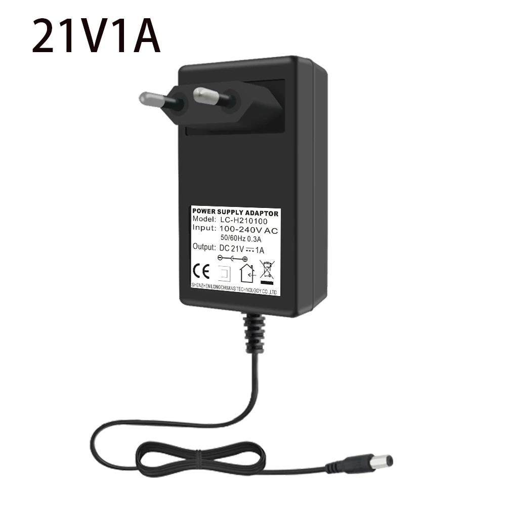 New 21v 1a Charger Ac Dc Power Adapter Us/eu/uk Plug Power Supply 5.5*2.1mm For Led Lights ...