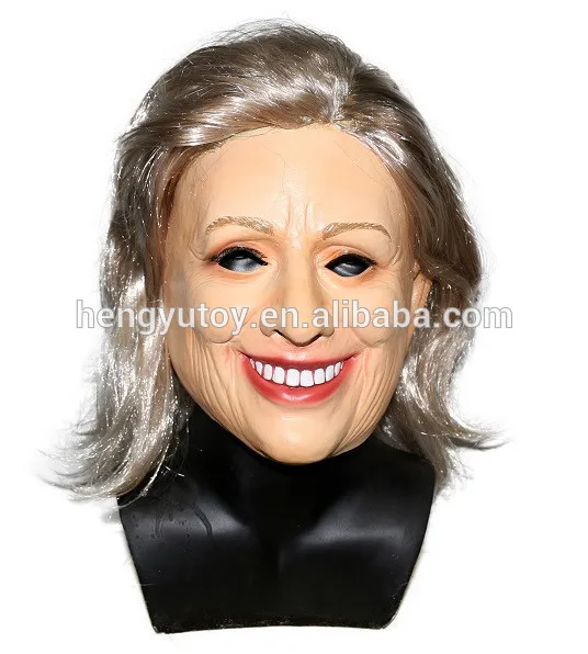 NWT Hillary Clinton Halloween Mask Full Rubber Head New Presidential ...