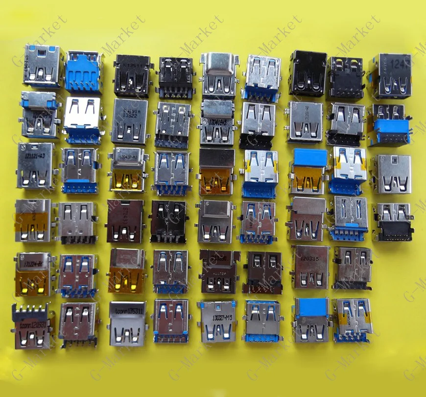 26 Kinds 26 pcs Sample package, Notebook 3.0 USB Jack USB Socket USB ...