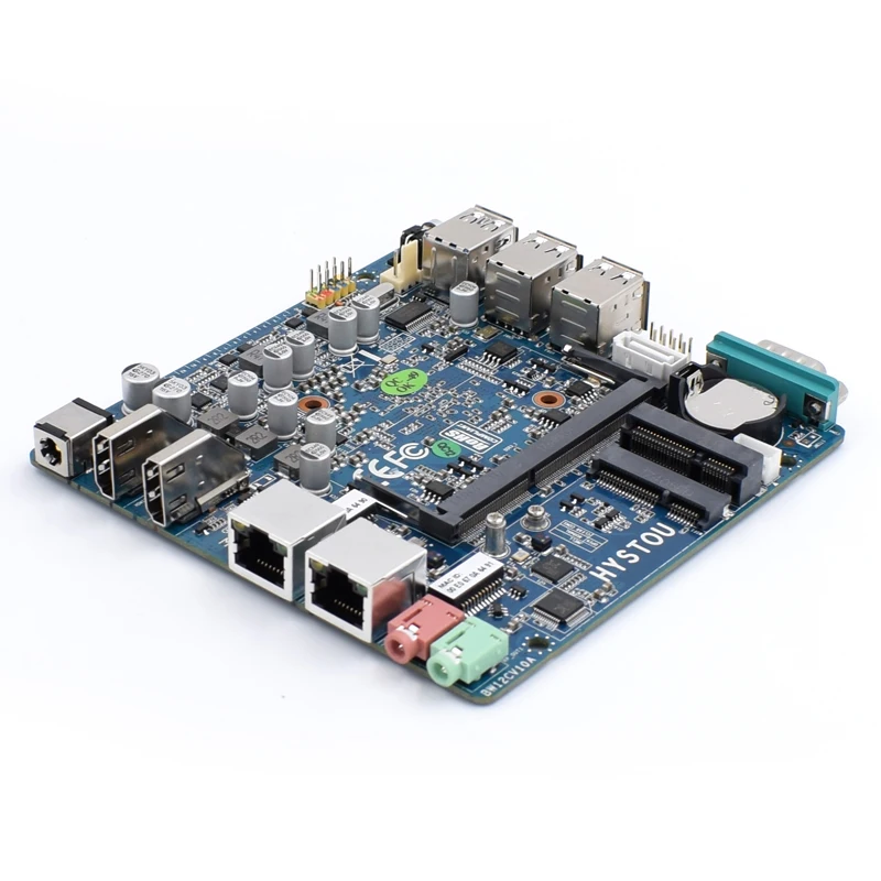Hystou Мини ПК Nano ITX Промышленная материнская плата Intel N3160 ...