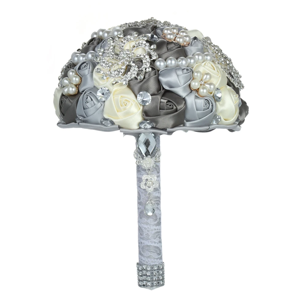 18 см Хрустальные Свадебные цветы Свадебные букеты ручной работы со ...