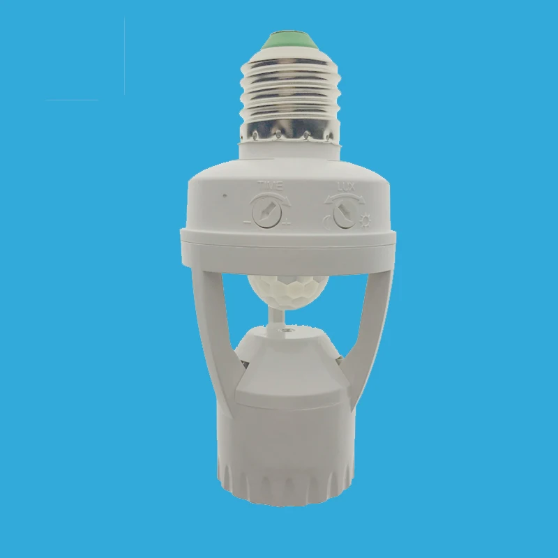 Pir Infrared Motion Sensor E27 Led Light Lamp Base Holder Ac 110v 220v