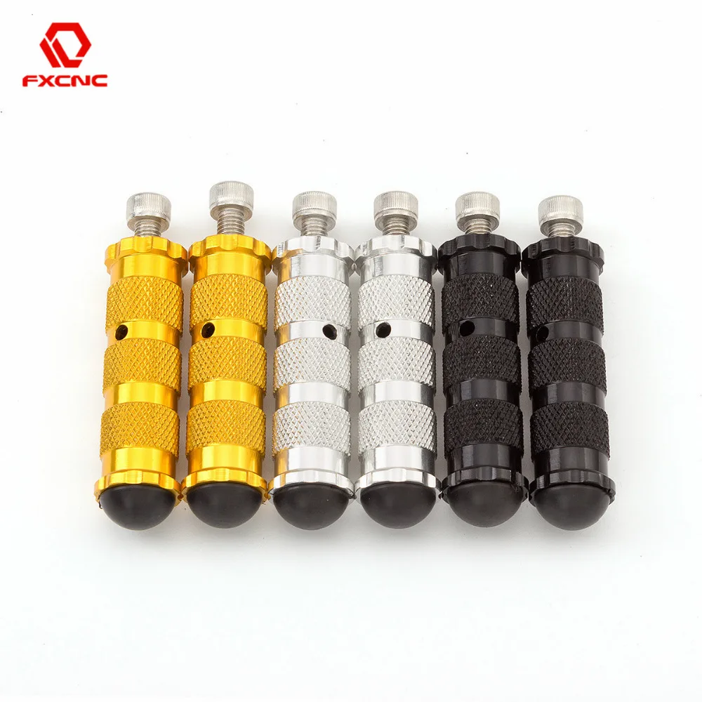 8MM CNC Aluminum Motorcycle Racing Bike Footrest Footpegs Foot Rest ...