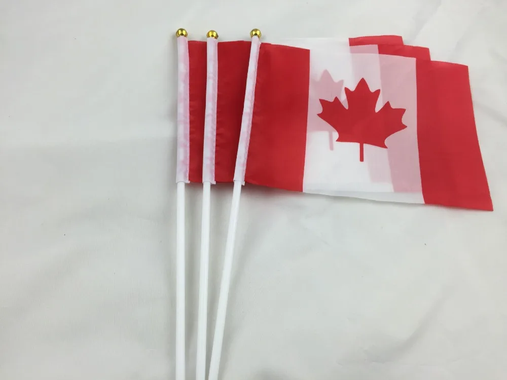 Aliexpress.com : Buy 10pcs Canada Hand Waving Flag 14*21cm Canadian ...