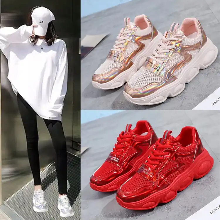 Venta > zapatillas casual rojas mujer > en stock