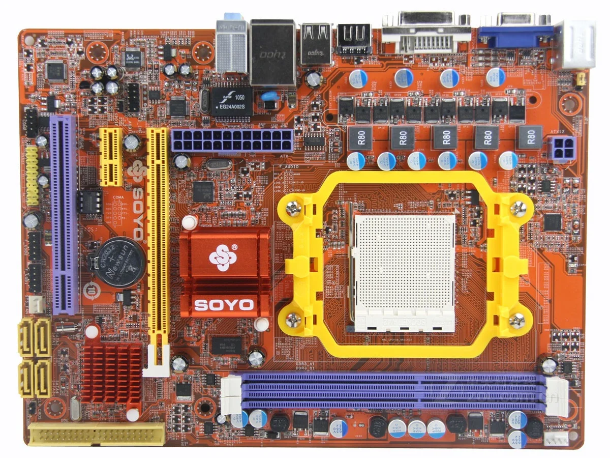 Utilizado, SY A88G GR V2.0 placa base AM3 DDR3 integrado con IDE, 100% ...