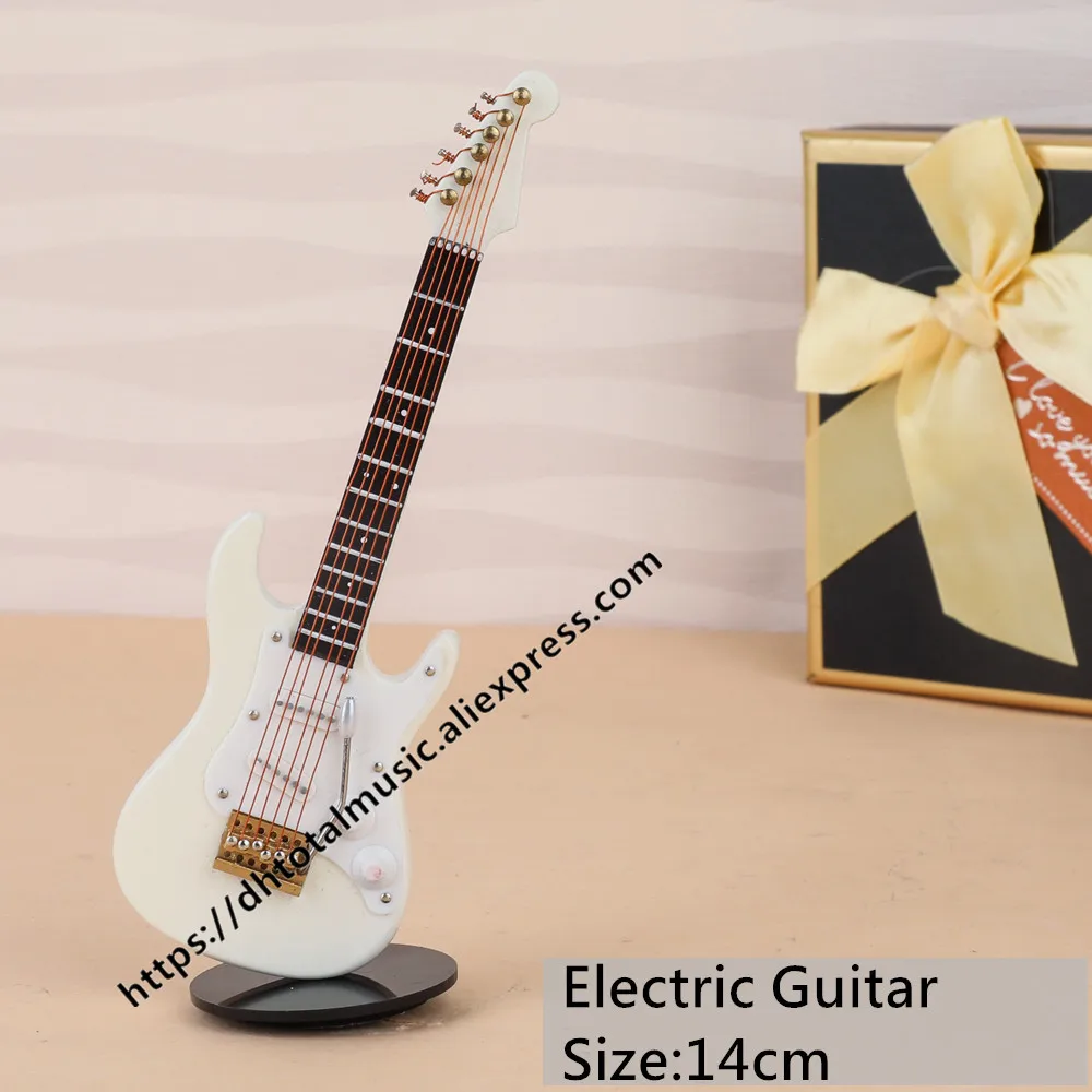 Home & Hobby Miniature electric guitar Miniature musical instrument ...