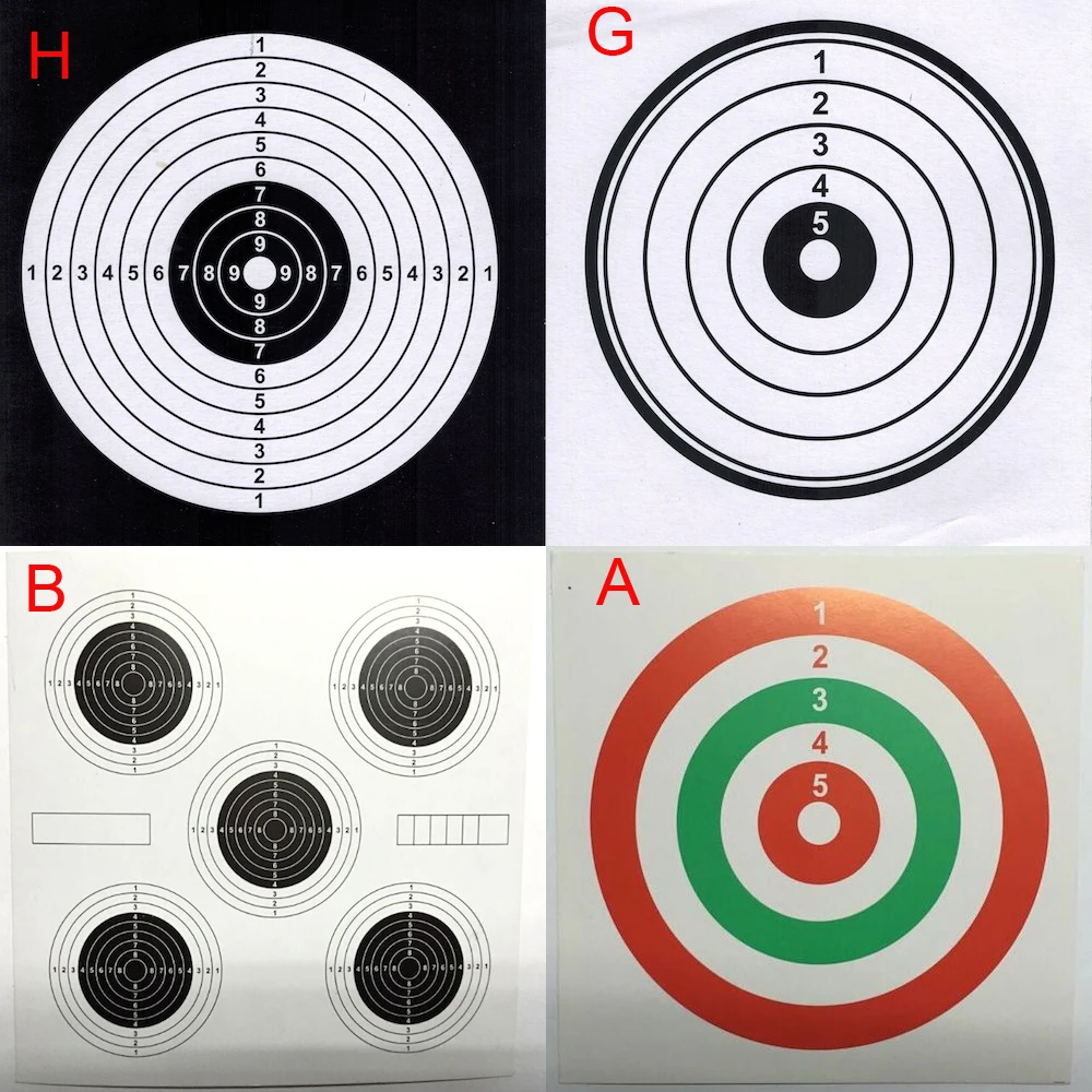 Target Paper 20 Pcs Per Pack 5.5''x5.5''(14x14cm)-in Paintball ...