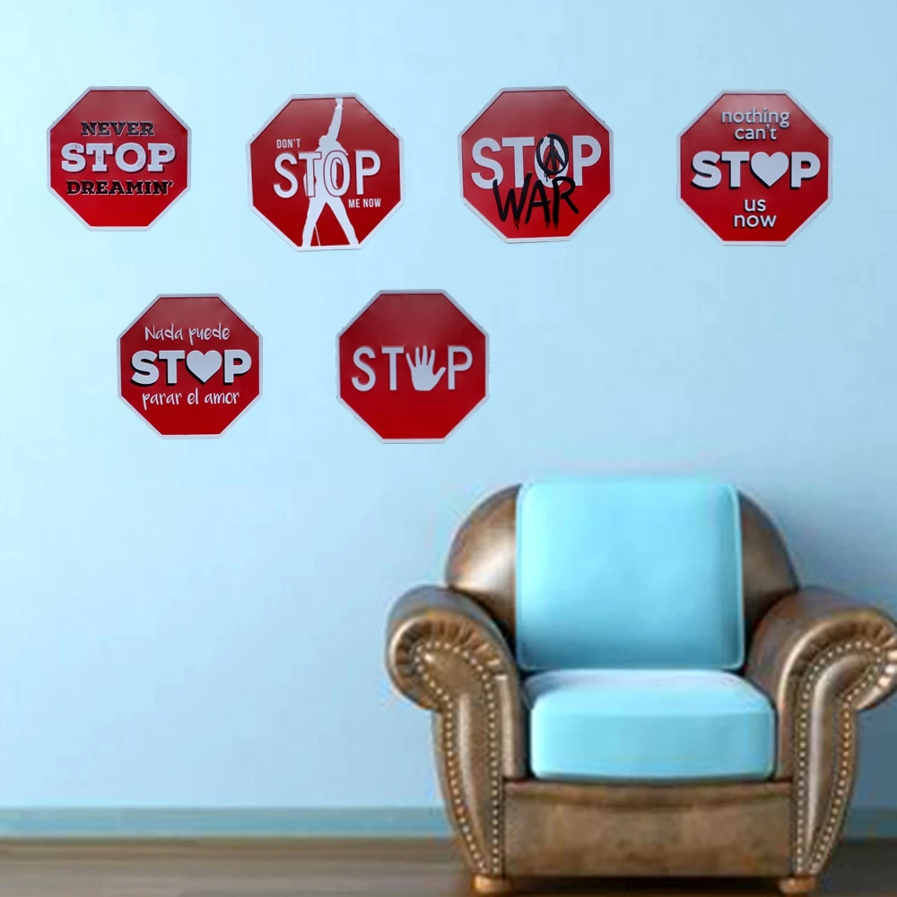 Don-t-Stop-Me-Now-Diamond-Metal-Irregular-Signs-Iron-Painting ...