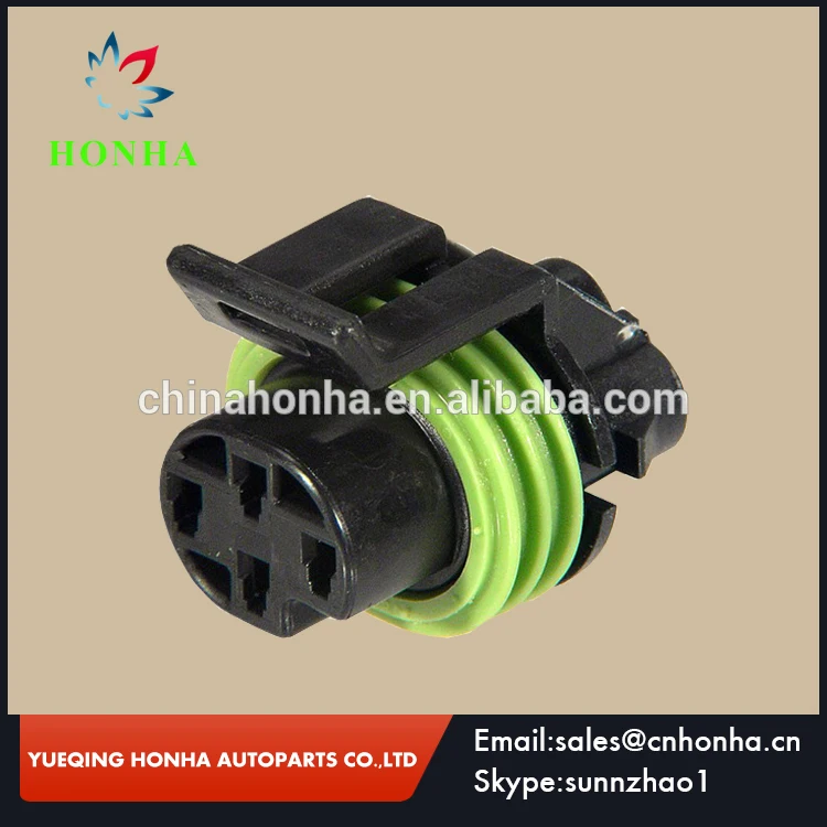 4-Pin-Black-Metri-Pack-150-Sealed-Female-Electrical-Connector-12065298 ...