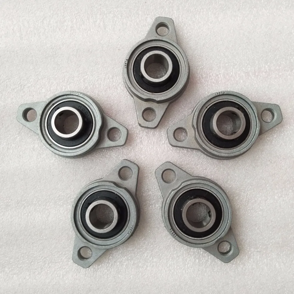20pcs KFL001 FL001 12mm Caliber Zinc Alloy Pillow Block Flange Bearing ...