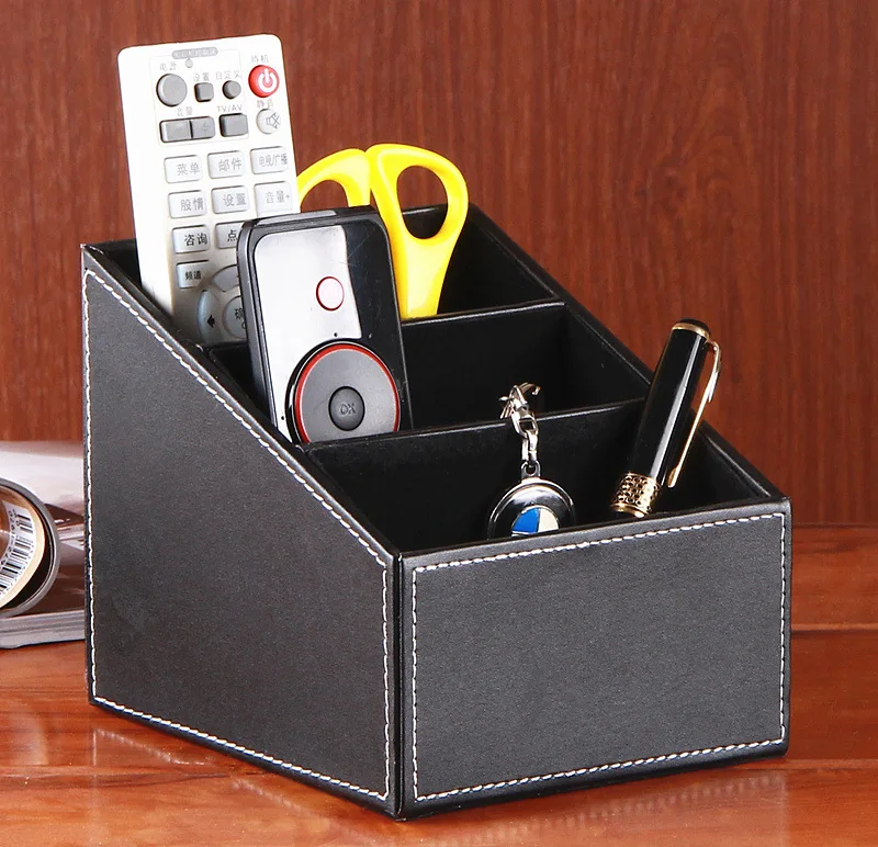 Pu Multi Layer Office Desk Set Desktop Storage Box Document And File