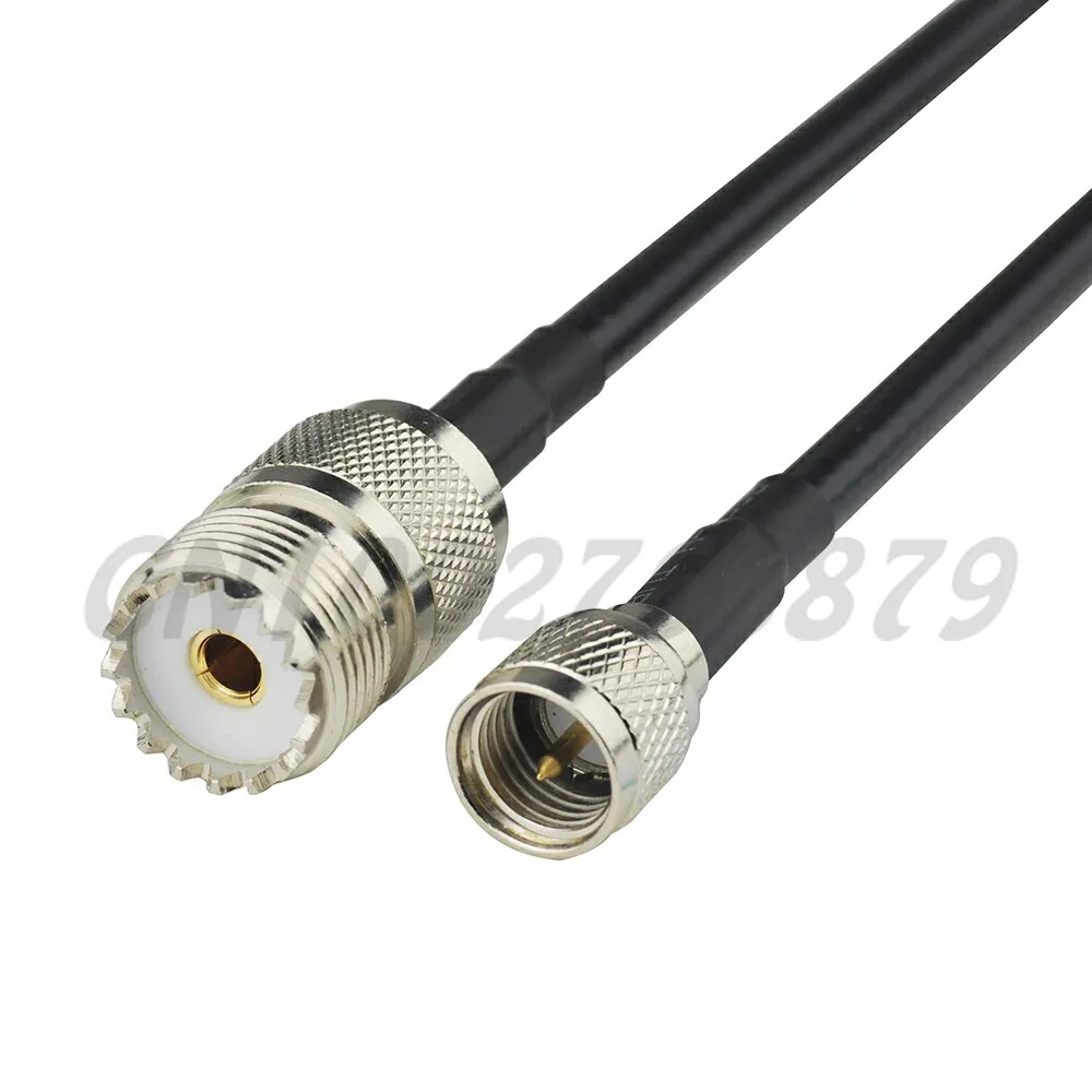 30cm RF UHF Jack female Straight to Mini UHF Plug male Straight Pigtail ...