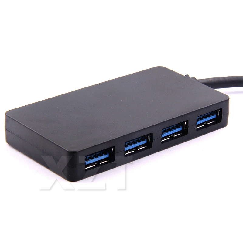 AT 1PCS 4 Port USB 3.0 Hub 5Gbps Portable Compact for PC Mac Laptop ...